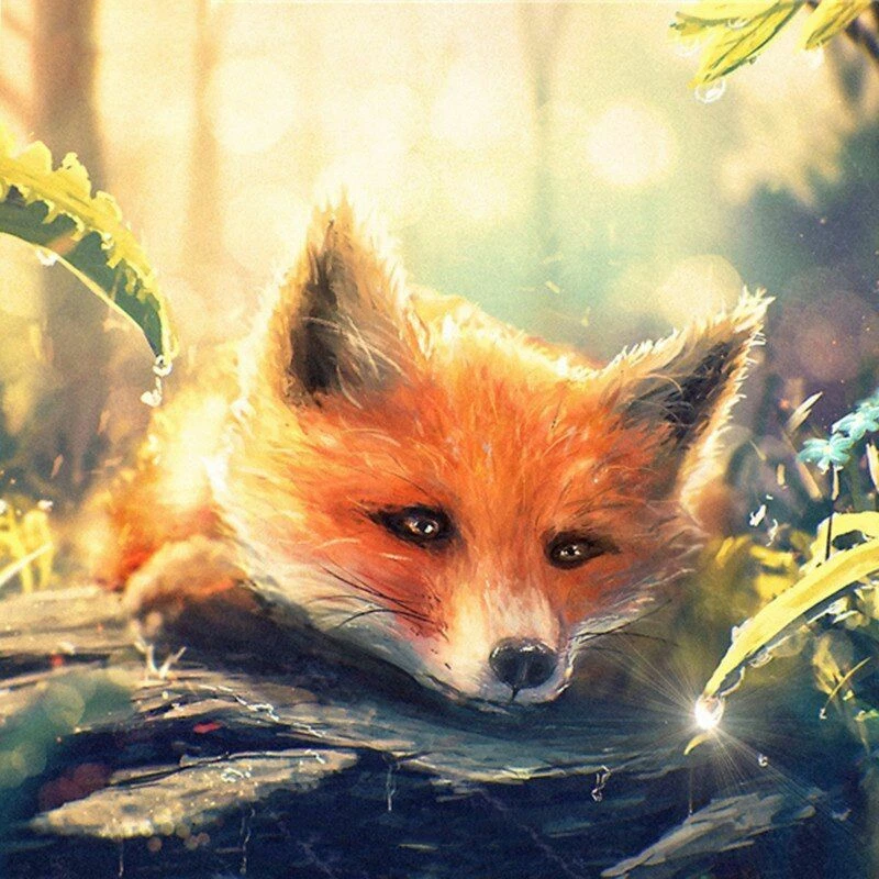Cute Fox Painting