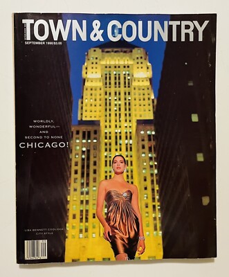 Vintage TOWN & COUNTRY September 1990 CHICAGO Social Scene Chefs Helmut ...