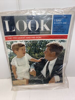LOOK MAGAZINE DECEMBER 3 1963 PRESIDENT KENNEDY & HIS SON JOHN | eBay