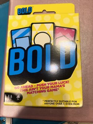 NEW Mattel Games BOLD Matching Card Game Age 7+ | eBay