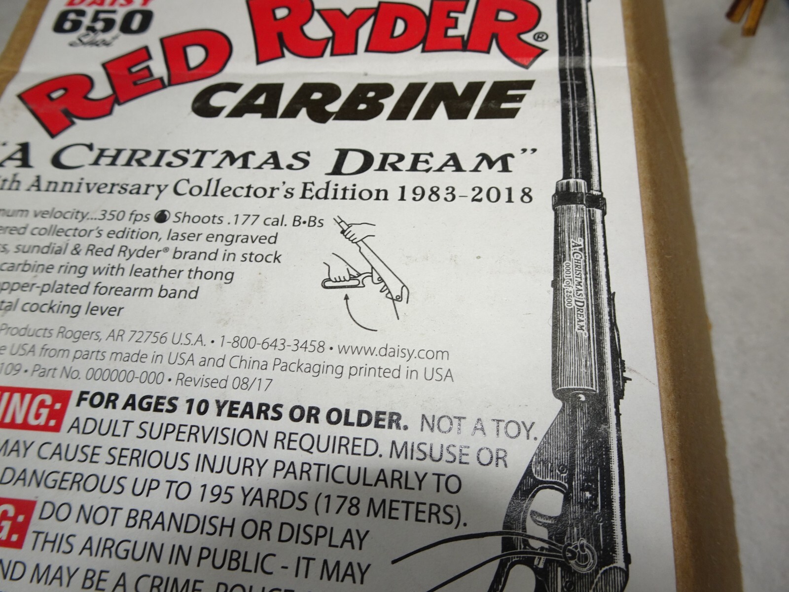 A CHRISTMAS STORY Red Ryder BB Gun 35th Anniversary LIMITED EDITION ...