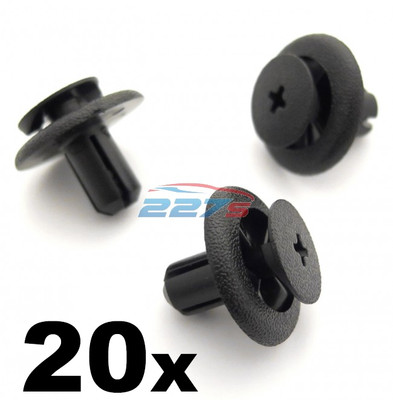 20x 7mm Plastic Trim Clips for Subaru Wheel Arch Linings & Engine Bay ...