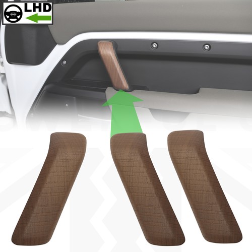 Door pull wood interior trim Walnut Defender X 110 130 L663 GENUINE LHD ...