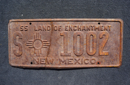 1955 New Mexico SCHOOL BUS License Plate # S - 1002 | eBay