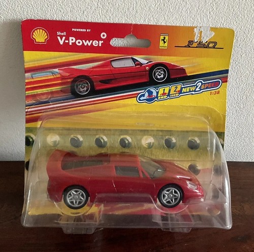 SHELL V-POWER 1:38 OFFICIAL PLASTIC PULLBACK MODEL CAR FERRARI SUPER ...