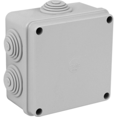 ESR Junction Box Square Enclosure IP56 100 x 100 x 50mm Grommets ...