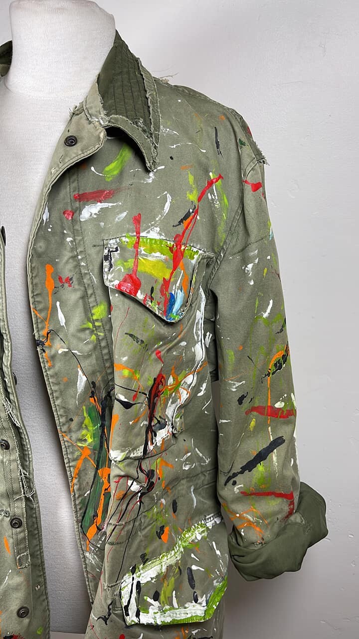 Vintage LA Artist 1990’s spatter paint OOAK grunge Al… - Gem