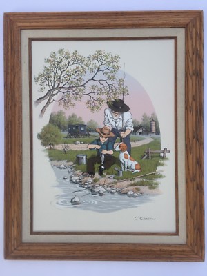 C. Carson Oil On Canvas Print with art signature. | eBay