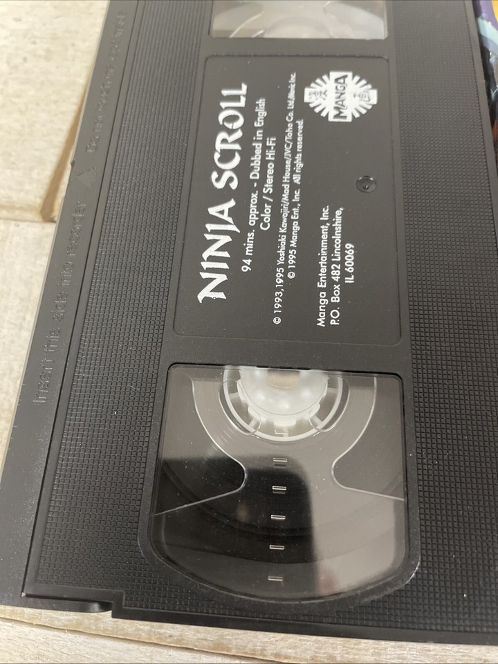 Ninja Scroll (VHS, English-Dubbed) - Anime - Manga Fast Shipping | eBay