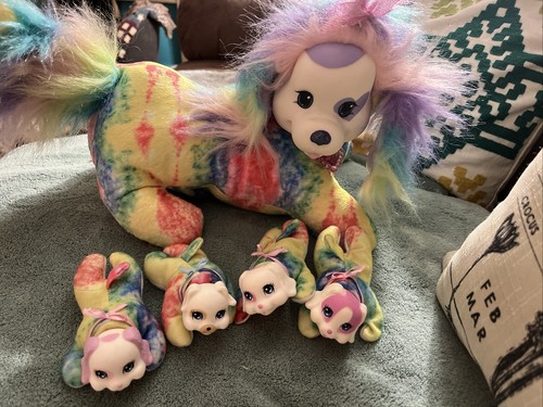 2015 Puppy Surprise Rainbow Plush Dog With 4 Puppies | eBay