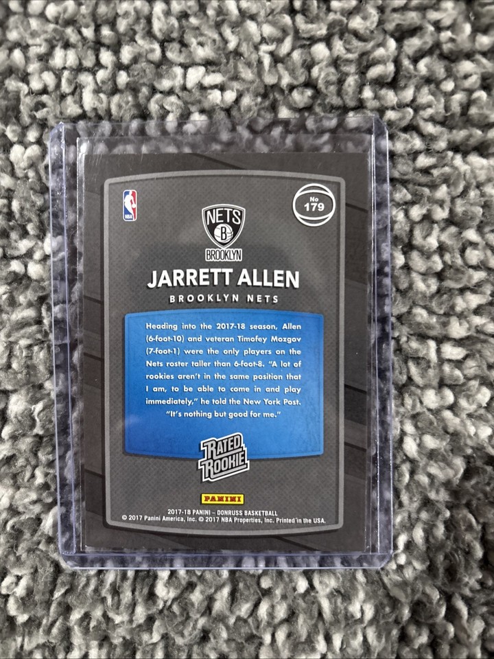 2017-18 Panini Donruss - Rated Rookies Jarrett Allen #179 (RC) | eBay