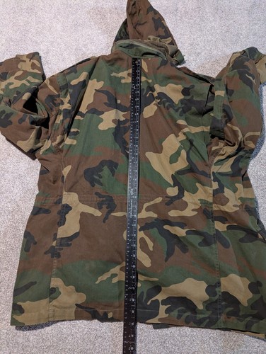 Turkish Army Jacket Mens XL Woodland Camo Field Coat Parka Vintage ...
