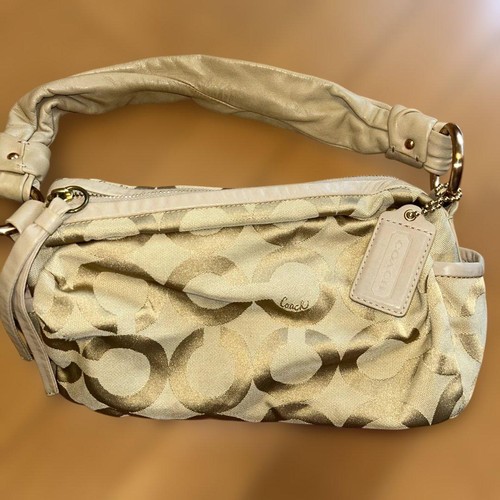 Beige Coach handbag with logo print | eBay