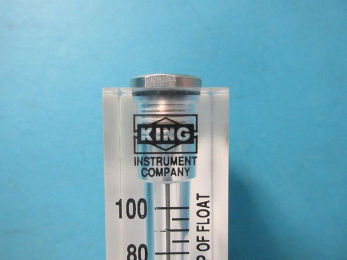 NEW KING INSTRUMENT COMPANY SCFH-AIR-STP READ TOP FLOAT FLOW METER 0 ...