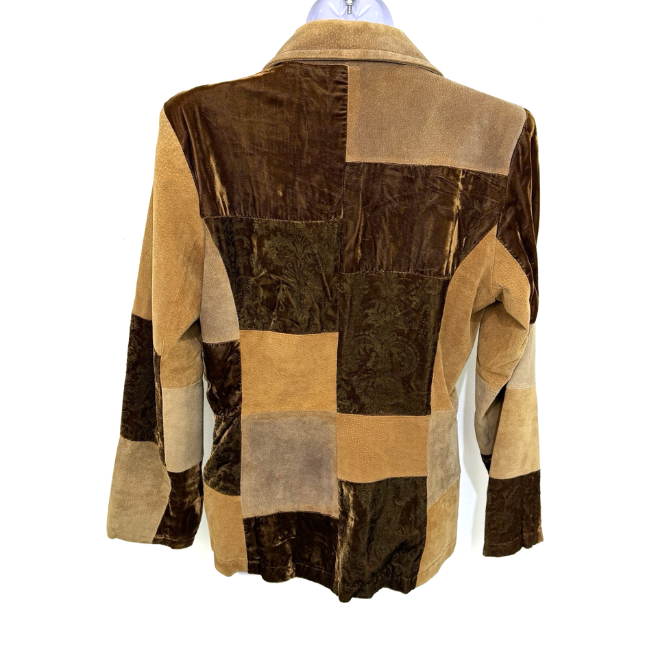 Vintage70's Brandon Thomas Patchwork Suede Velvet Jacket Boho ...