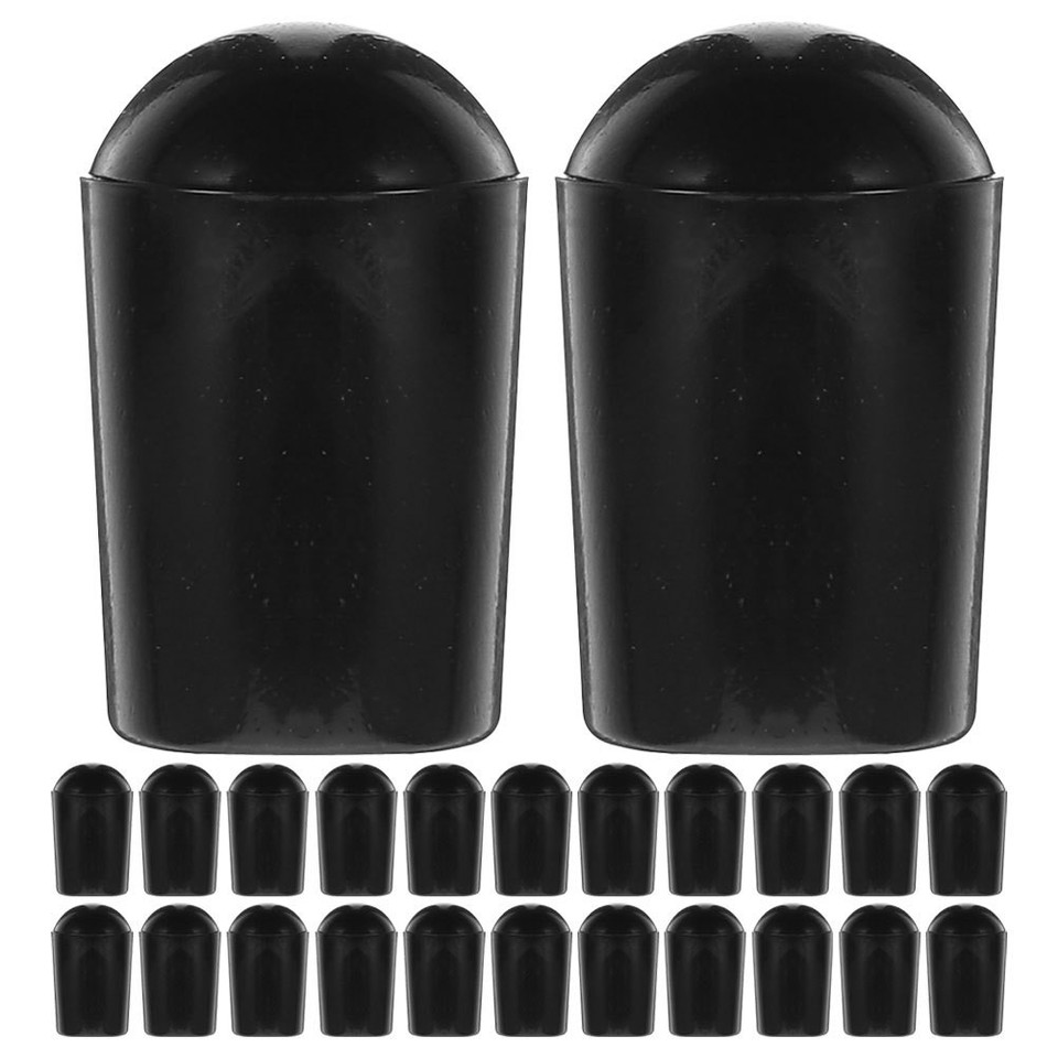 50pcs PVC End Caps for Wire Hangers PVC Rubber Tip Covers for Metal ...