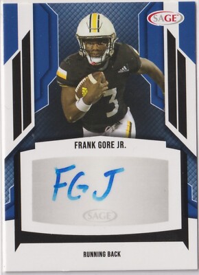 Frank Gore Jr. 2024 Sage Hit Rookie Base Autograph Auto Card A-FGJ | eBay