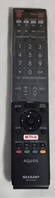 Original Sharp Aquos RRMCGB172WJSA 3D LC-70EQ30U Smart TV Remote ...