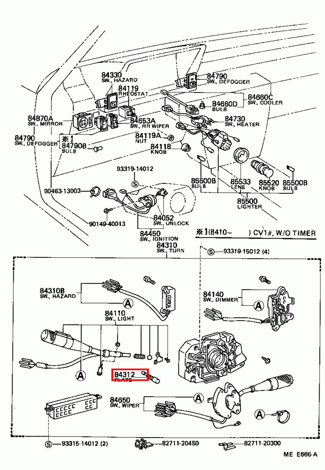Genuine LandCruiser VDJ79 Levin AE86 MR2 AW11 Horn Contact Plunger ...