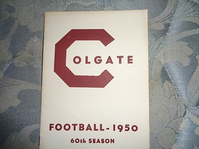 1950 COLGATE FOOTBALL MEDIA GUIDE Yearbook Press Book Program NCAA ...