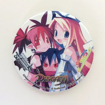 Disgaea Weiss Schwarz Tournament Exclusive Can Badge Button Etna Laharl ...