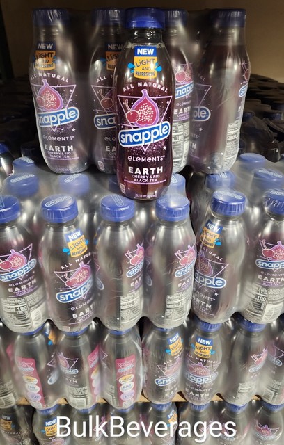 Snapple Elements Earth Cherry & Fig Black Tea FULL CASE 16oz 12pk for ...