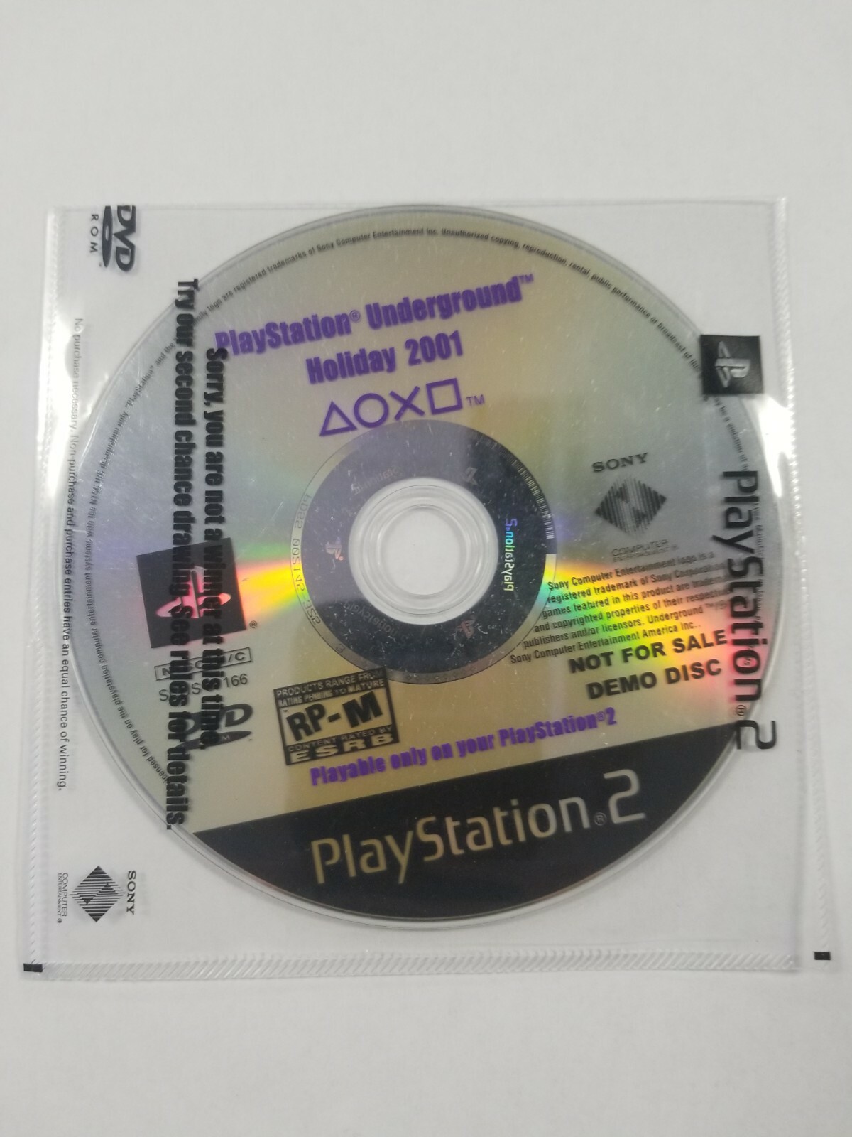 Playstation Underground Holiday 2001 (PS2 Playstation 2) DISC ONLY | eBay