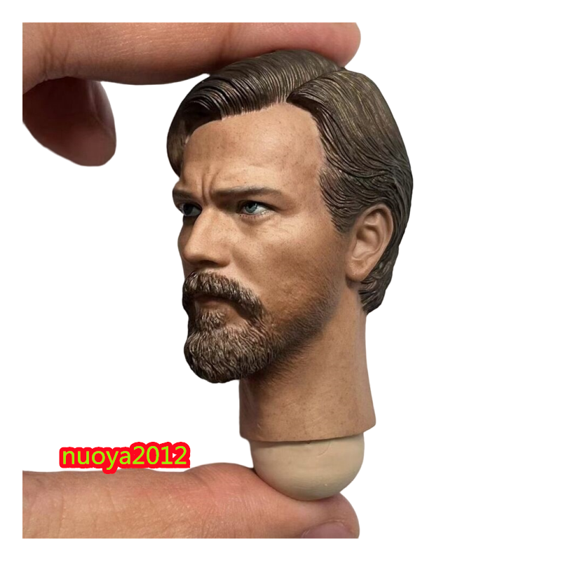 1/6 Obi-Wan Kenobi Head Sculpt Carving ModelFit 12" Male Action Figure ...