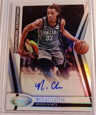 2020-21 Certified Sophomore Sensations Nic Claxton Nicolas #SSA-NCL ...