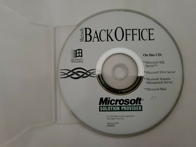 Microsoft Backoffice CD ROM : SQL, SNA , SMS and Mail - CD ROM | eBay
