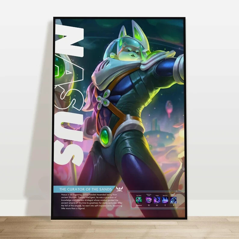 Nasus | Custom League of Legends Poster | eBay
