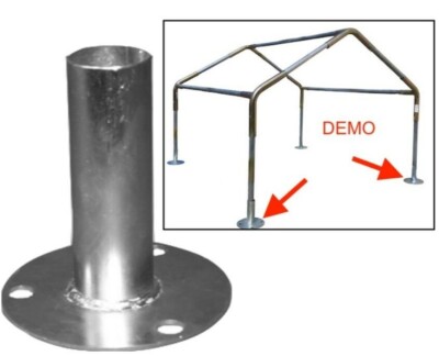 Canopy Foot Pads For 1-3/8" & 1-5/8" Carport Tent Shade Batting Cage ...