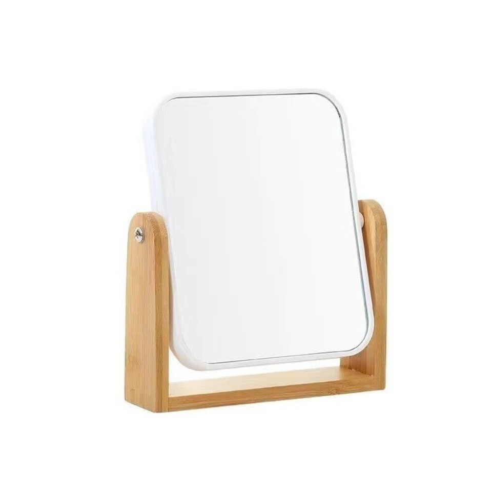 Double-Sided Vanity Mirror 360° Flippable Desk Mirror Makeup Mirror ...