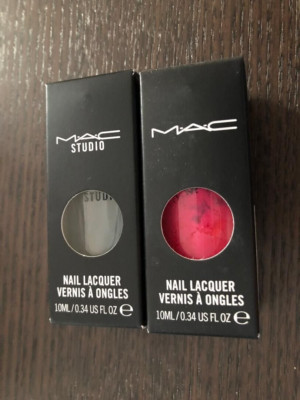 MAC NAIL LACQUER ~ MATTE OVERLACQUER + STEAMY ~ NEW IN BOX | eBay