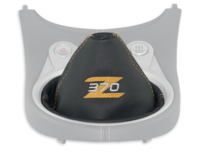 FOR NISSAN 370Z Z34 09-18 GEAR SHIFT BOOT GAITER LEATHER EMBROIDERY ...