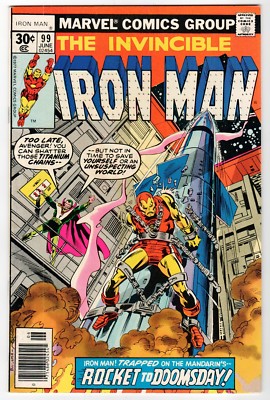 Marvel - INVINCIBLE IRON MAN #99 - VF 1977 Vintage Comic | eBay