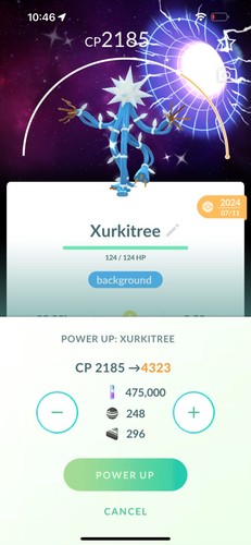 Pokémon Shiny Xurkitree ( Special BG ) GO level 50 W/ 3rd move | eBay