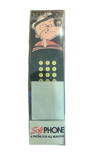 Popeye Phone Telephone Landline Vintage 1992 90s Soft Foam Recyco New ...