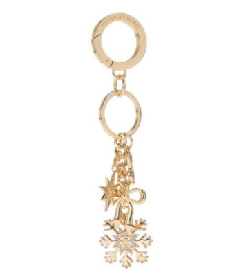 VICTORIA’S SECRET Keychain Snowflake Charm, Goldtone with Rhinestone ...