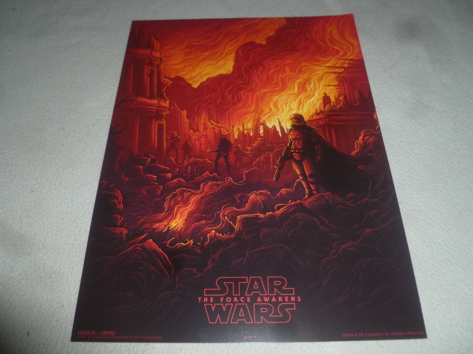 STAR WARS FORCE AWAKENS AMC IMAX POSTER 3 OF 4 PROMO LUCASFILM 2015 ...