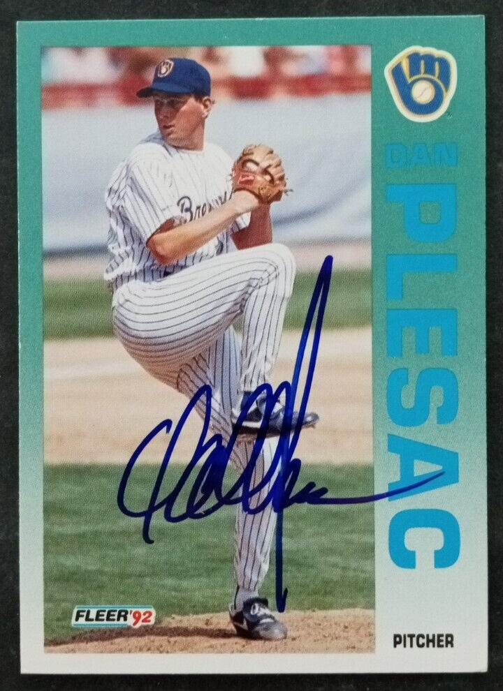 1992 Fleer SIGNED: Dan Plesac, BREWERS #185 | eBay