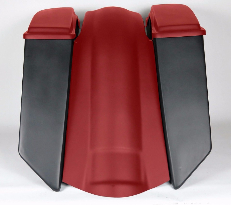 8" Stretched Saddlebags 4 TOURING HARLEY STREET GLIDE Softail Heritage ...