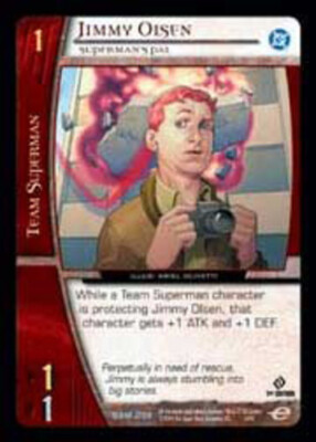VS System: Jimmy Olsen, Superman's Pal - Foil [Played] DC Superman Man ...