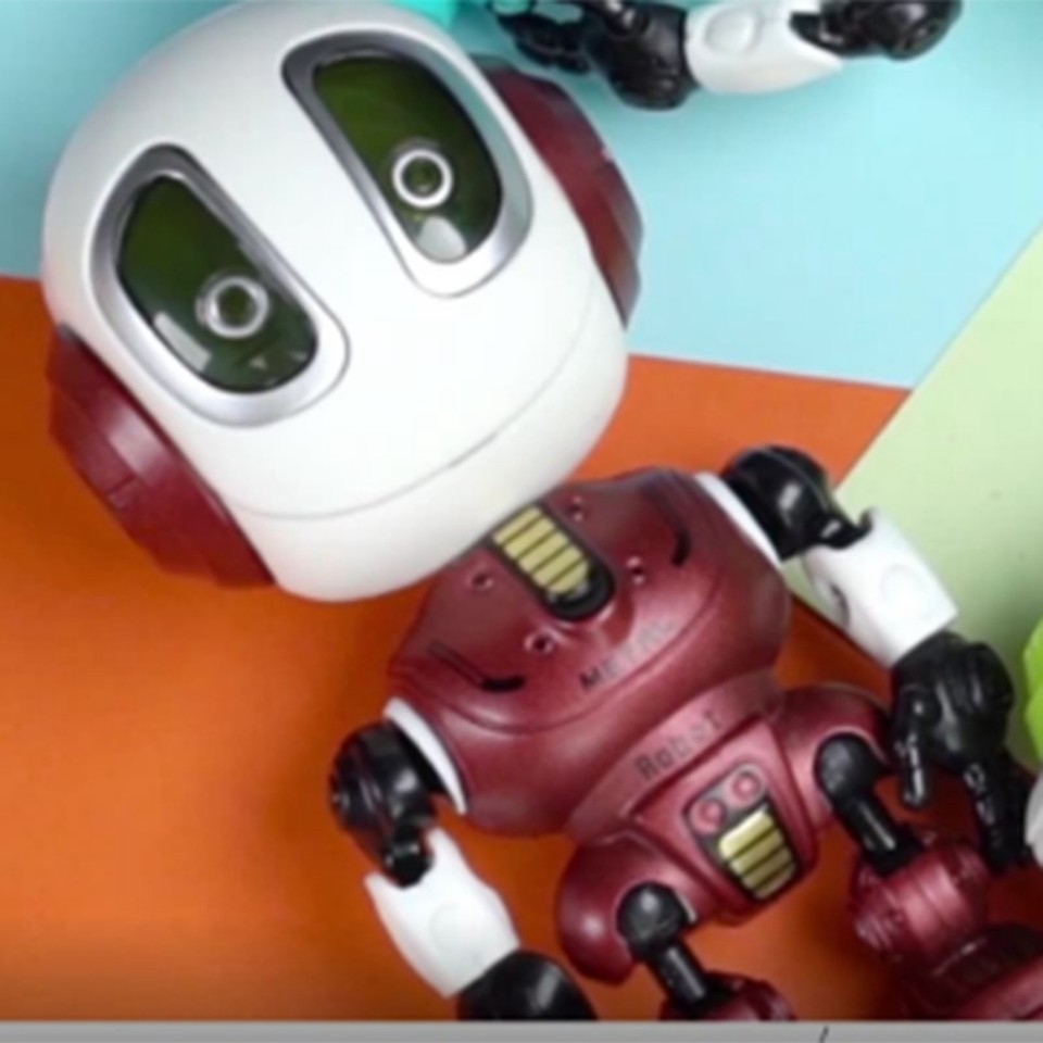 Mini Robot Talking Toy Alloy Intelligent Touch Control Recorded ...