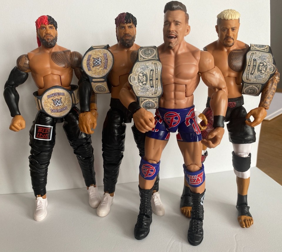 Custom WWE Figure Belts | Full Custom Set x 14 for Mattel / Elite ...