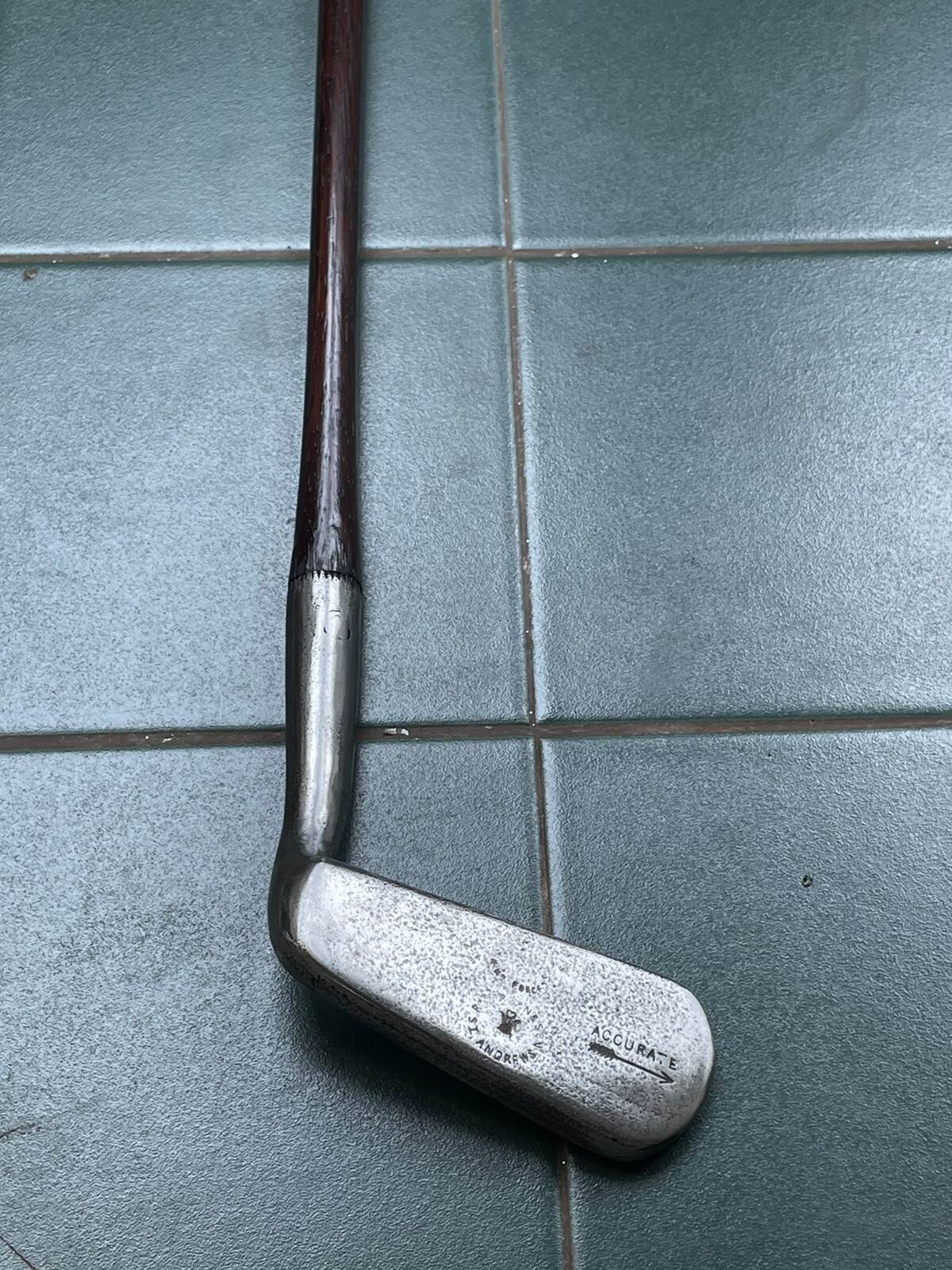 Hickory Golf Club Rare R Forgan POWF Accurate Very Offset Putter C1895 ...