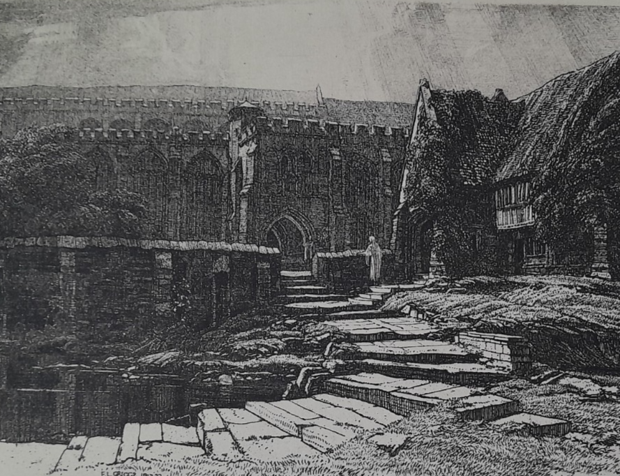 GRIGGS ABBEY CHURCH PRINT of an Etching C1926 | eBay UK