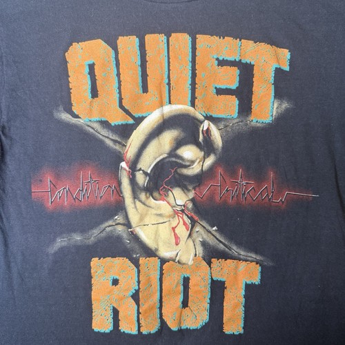Vintage Quiet Riot T-Shirt 1984 Condition Critical Tour Large Black ...
