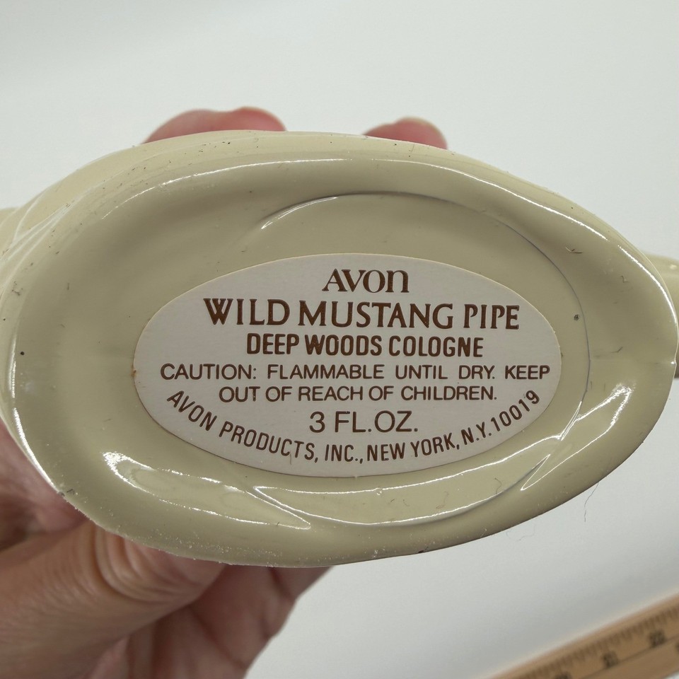 Avon Wild Mustang Pipe Deep Woods Cologne Bottle Vintage Collectible ...