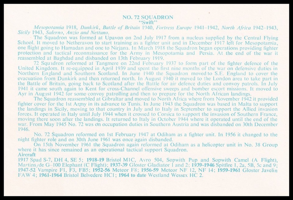 DENNIS DAVID, IVOR COSBY & ARCHIE WINSKILL Signed No.72 Squadron RAF ...